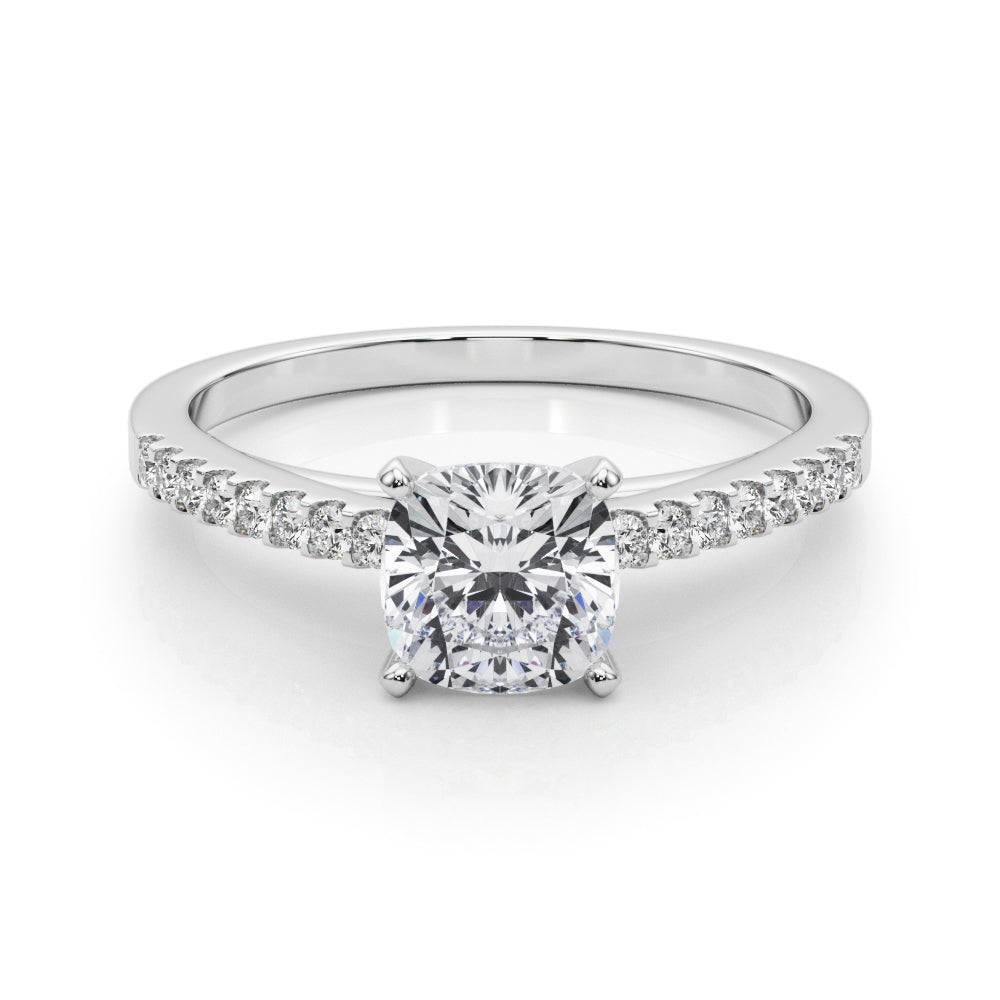 The Alarisse – Cushion Cut Diamond Engagement Ring | OKG Jewelry