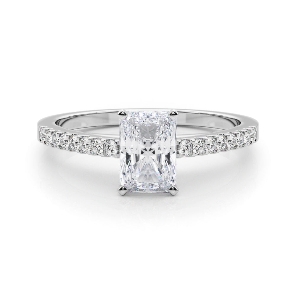 The Alarisse – Radiant Cut Diamond Engagement Ring | OKG Jewelry