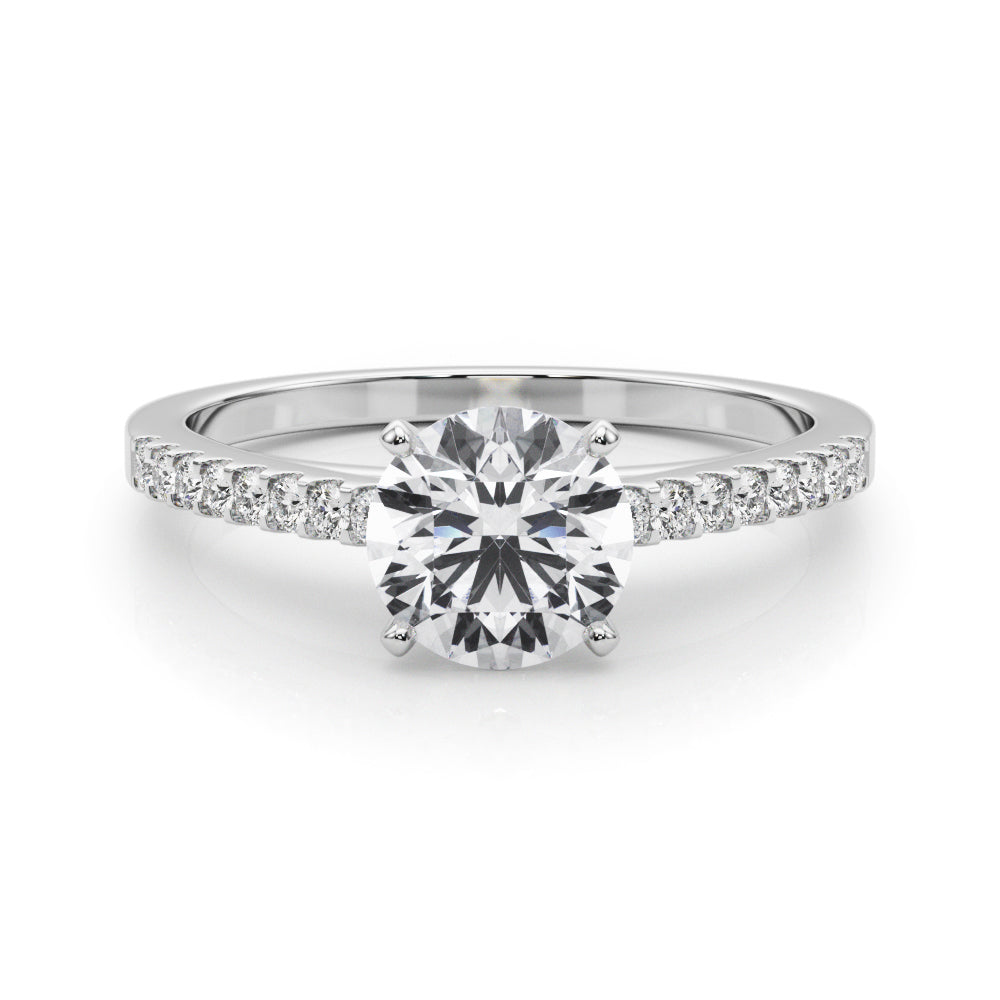 The Alarisse – Round Cut Diamond Engagement Ring | OKG Jewelry