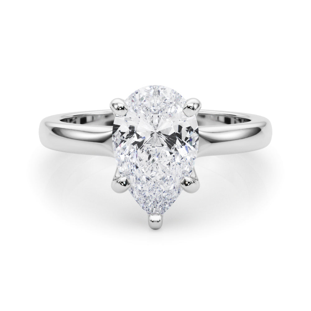 The Lyselle– Lab-Grown Pear-Shaped Diamond Solitaire Engagement Ring ...